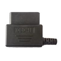 China OBD2 16 Pin Bent Pin Gold Plated Male Connector Diagnostic Plug Housing Black for sale