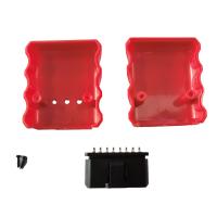 China OBD2 Folded Male With OBD2 Car Label Red Shell for sale