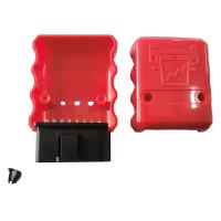 China OBD2 Folded Male With OBD2 Car Label Red Shell for sale
