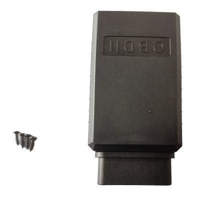 China OBDII ELM327 Housing with Outlet Hole OBD2 Assembly Female Plug PA66 Brass ABS for sale