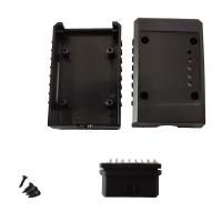 China OBDII ELM327 Housing with Outlet Hole OBD2 Assembly Female Plug PA66 Brass ABS for sale