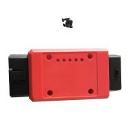 China Red OBDII J1962 16 Pin Gold Plated Bent Pin Male Connector Plug with Assembled Female for sale
