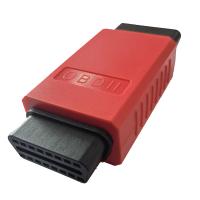 China Red OBDII J1962 16 Pin Gold Plated Bent Pin Male Connector Plug with Assembled Female for sale