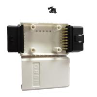 China OEM OBDII 16 Pin Gold Plated Bent Pin Male Connector with Assembled Female OBD2 Housing for sale