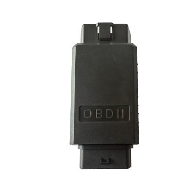 China OBD2 Connector Enclosure Black Housing Gold Plated Male Bend Pin Nickel Plated Female 16 Pin for sale