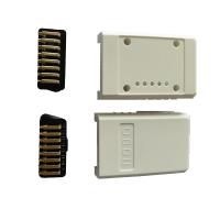 China OBD2 327 Double Opening Bent Pin Gold Plated Male Female White Assembled Housing 16 Pin for sale