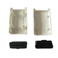 China OBD2 327 Double Opening Bent Pin Gold Plated Male Female White Assembled Housing 16 Pin for sale