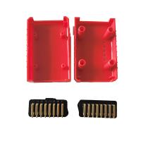 China OBDII 327 Double Open End Housing Bent Pin Gold Plated Male Nickel Plated Female for OBD2 for sale