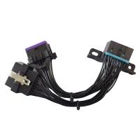 China 16 Pin Male to 2 Female OBD2 Diagnostic Cable 15cm for Volkswagen Vehicles with Custom Pin-Out Options for sale