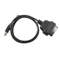 China OEM 16 Pin OBD2 to USB Cable 100cm Black - Universal Automotive Diagnostic Tool for 12V 24V Systems for sale