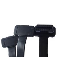 China OBD2 16 Pin Male to 3 Female Flat Ribbon Splitter Extension Cable 50cm for sale
