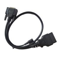 China 60cm OBD2 to DB15 Extension Cable with PA66 ABS PVC Construction for Automotive Diagnostics for sale