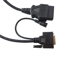 China 60cm OBD2 to DB15 Extension Cable with PA66 ABS PVC Construction for Automotive Diagnostics for sale