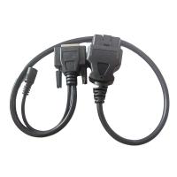 China 60cm OBD2 to DB15 Extension Cable with PA66 ABS PVC Construction for Automotive Diagnostics for sale