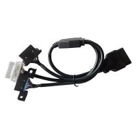 China Automotive OBD2 Connector Cable 16 Pin Male to 3 Female Ports - 50cm Length for Toyota Buick Kia Vehicles for sale