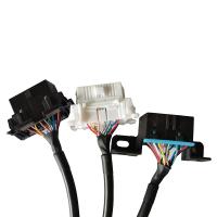 China Automotive OBD2 Connector Cable 16 Pin Male to 3 Female Ports - 50cm Length for Toyota Buick Kia Vehicles for sale