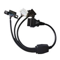 China Automotive OBD2 Connector Cable 16 Pin Male to 3 Female Ports - 50cm Length for Toyota Buick Kia Vehicles for sale