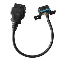 China 30cm Black OBD II Diagnostic Cable 16-Pin Male to Female Connector for Buick Vehicles for sale