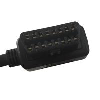China 1 Male To 2 Female OBD2 Diagnostic Cable Extender with Switch - 60cm Length, Custom Pin Configuration for sale