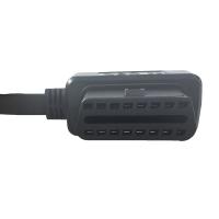 China 1 Male To 2 Female OBD2 Diagnostic Cable Extender with Switch - 60cm Length, Custom Pin Configuration for sale