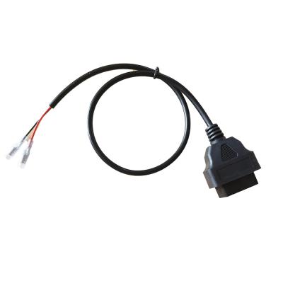 China OBD2 Female Automotive Diagnostic Cable with 4.0 Bullet Holder - 50cm Length, Custom Pin Assignment for sale