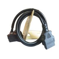 China 80cm OBDII Cable Splitter for Universal Car Diagnostics - 12V/24V Automotive Electrical Connector with Custom Pin-out for sale