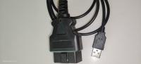 China OEM 16-Pin OBD2 to USB Cable 100cm for Automotive Diagnostics - Universal Vehicle Compatibility for sale