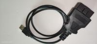 China OEM 16-Pin OBD2 to USB Cable 100cm for Automotive Diagnostics - Universal Vehicle Compatibility for sale