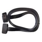 China Flat Thin OBD2 Diagnostic Extension Cable 16 Pin Male to Female 100cm Length for Automotive Testing for sale