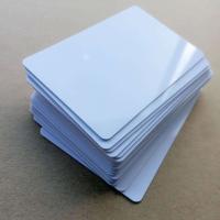 China White CR80 Blank PVC Cards Double Sided Printing For ID Badge Printers for sale