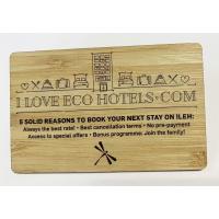 China Wooden NFC Business Cards Laser Engravable 2.5 Inches X 1.5 Inches for sale