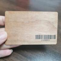 China NTAG 215 Wooden RFID NFC Card Waterproof for 13.56 MHz Access Control for sale