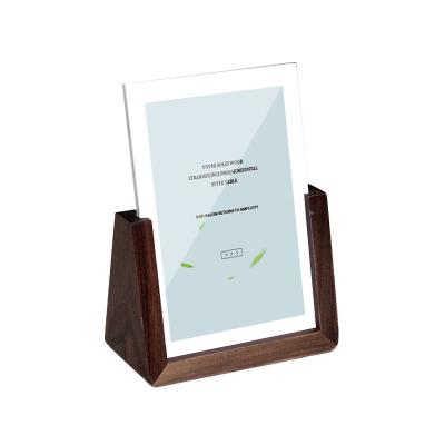 China Acrylic Wood Sign Display Stand for Supermarket Shelf Price Tags for sale