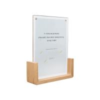 China Acrylic Wood Display Stand for Supermarket Shelf Price Tags for sale