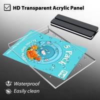 China A4 A5 A6 Acrylic Sign Holder Stand L Shaped Transparent for sale
