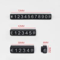 China ABS Plastic Mini Jewelry Price Tags 9x6mm 100pcs for sale