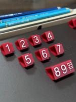 China 15x11mm Waterproof ABS Jewelry Price Tags - 1000pcs for sale