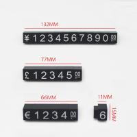 China 15x11mm Waterproof ABS Jewelry Price Tags - 1000pcs for sale