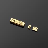 China Gold Metal Jewelry Price Tags 23mm x 6mm 10-Pack for sale