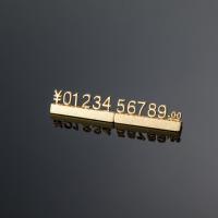 China Custom Gold Zinc Alloy 3D Jewelry Price Tag Display Sign for sale