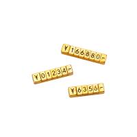 China Gold Metal Magnetic attraction Fixed Length Flat Concave Number Price Tag for sale