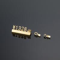 China Customizable Gold Metal Price Displays For Jewelry Watches And Luxury Goods for sale