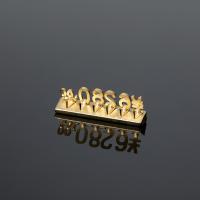 China Customizable Gold Metal Price Displays For Jewelry Watches And Luxury Goods for sale