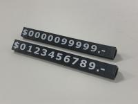 China Symbol Black Numerals Price Tag Cube Custom For Retail Shop Sale Display for sale