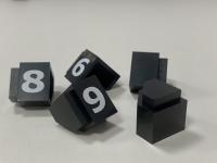 China Symbol Black Numerals Price Tag Cube Custom For Retail Shop Sale Display for sale