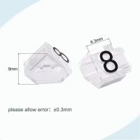 China Spot Strip Digital Jewelry Tags Display Number For White Dollar Euro Transparent Black for sale