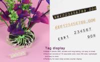China Spot Strip Digital Jewelry Tags Display Number For White Dollar Euro Transparent Black for sale