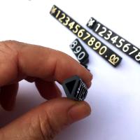 China Customizable 3D Digital Convex Plastic Watch Display Stand with Pricing Cubes for sale