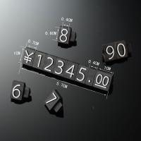 China Customizable 3D Digital Convex Plastic Watch Display Stand with Pricing Cubes for sale