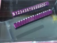China Retail Shop Sale White Cube Display Rack with Symbol and Black Numerals Custom Made for sale